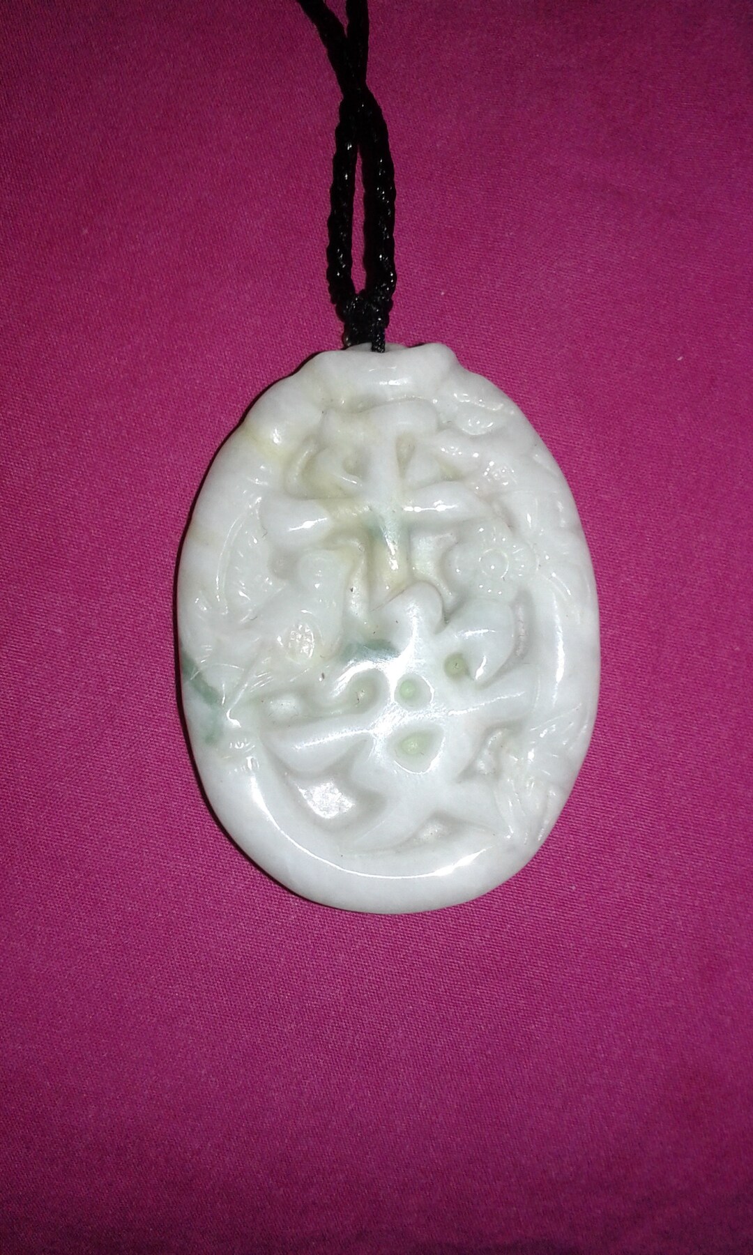 Jadeite A Jade Lucky Symbol Chinese Letters Characters Earth Mined ...