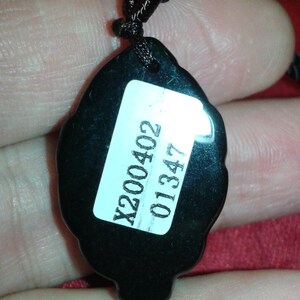 Untreated Jadeite A Jade Black Fox Pendant Unisex Male Female Jewelry ...