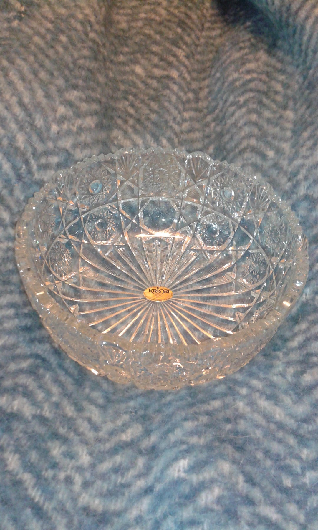 KRISSO USSR Handcut Cut Crystal Glass Fruit / Mixing Bowl No Longer in ...