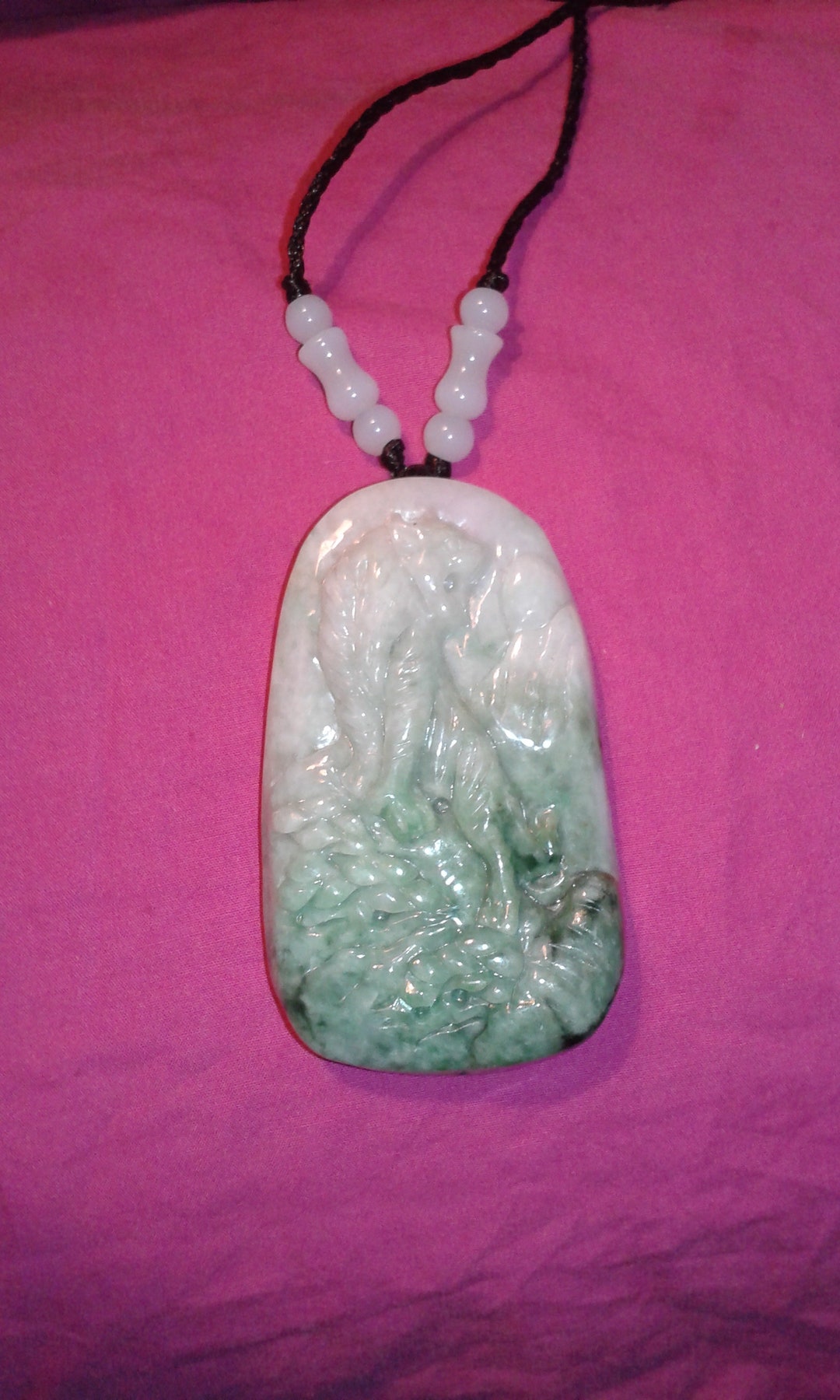 Untreated Jadeite A Jade Chinese Tiger on Mountain Rocks Zhangjiajie ...