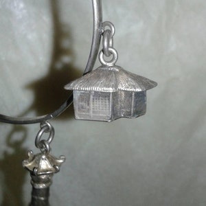 Antique Japanese Solid Sterling Silver Charm Bangle With 5 Handmade ...