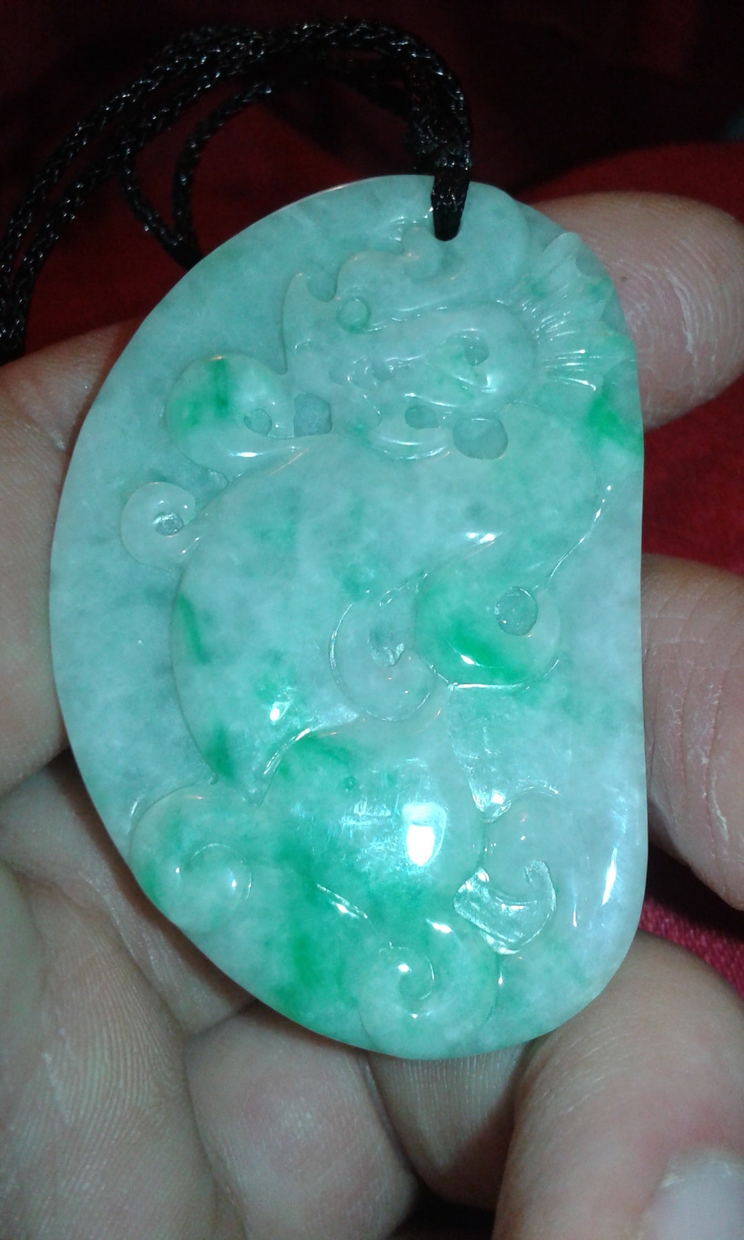 Bronze Age Styled A Jadeite Untreated Jade Plaque Pendant Carving ...