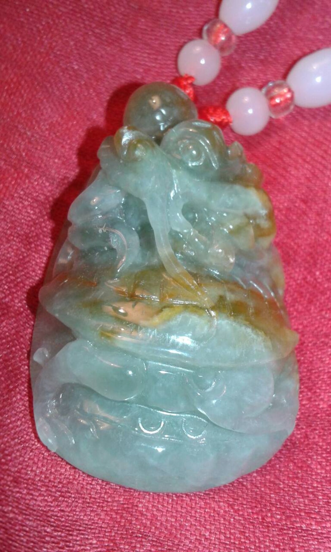 Icy Jadeite A Jade Dragon Turtle Fantasy Mythical Creature Carved ...
