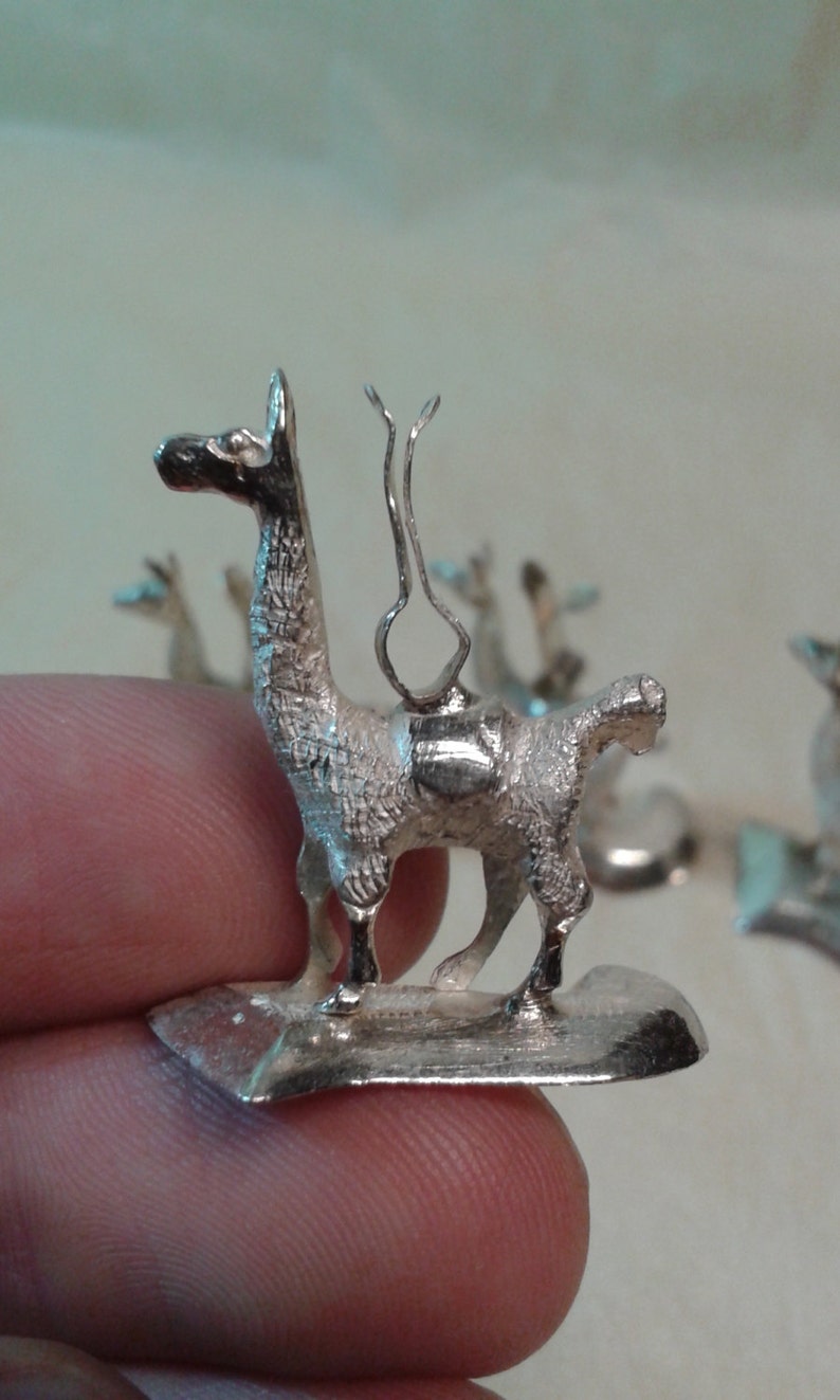 A Set of Six Rare Vintage Peruvian Solid Sterling Silver - Etsy