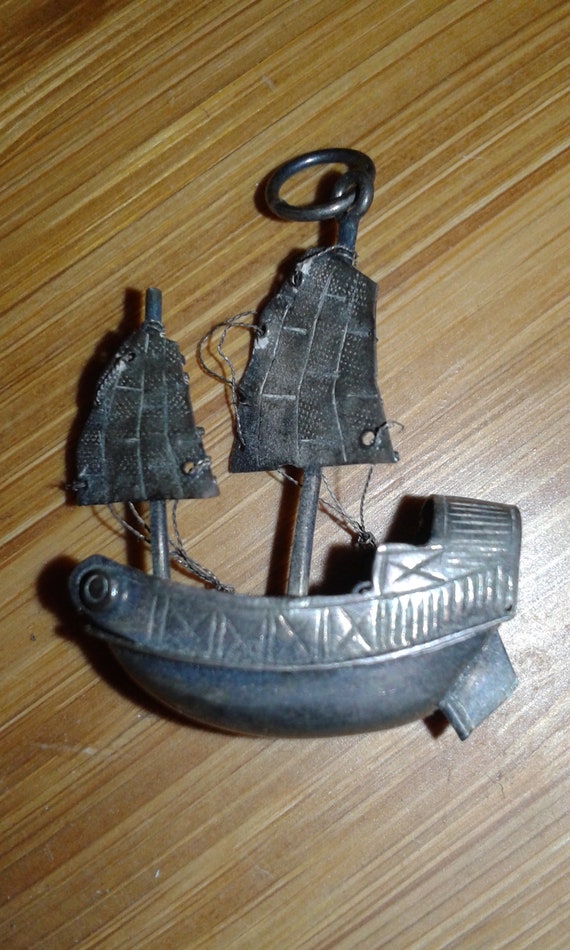 Antique Chinese solid silver handmade hand assembled … - Gem