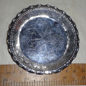 Antique Chinese Solid Sterling Silver Trinket / Pin Dish , Pierced ...