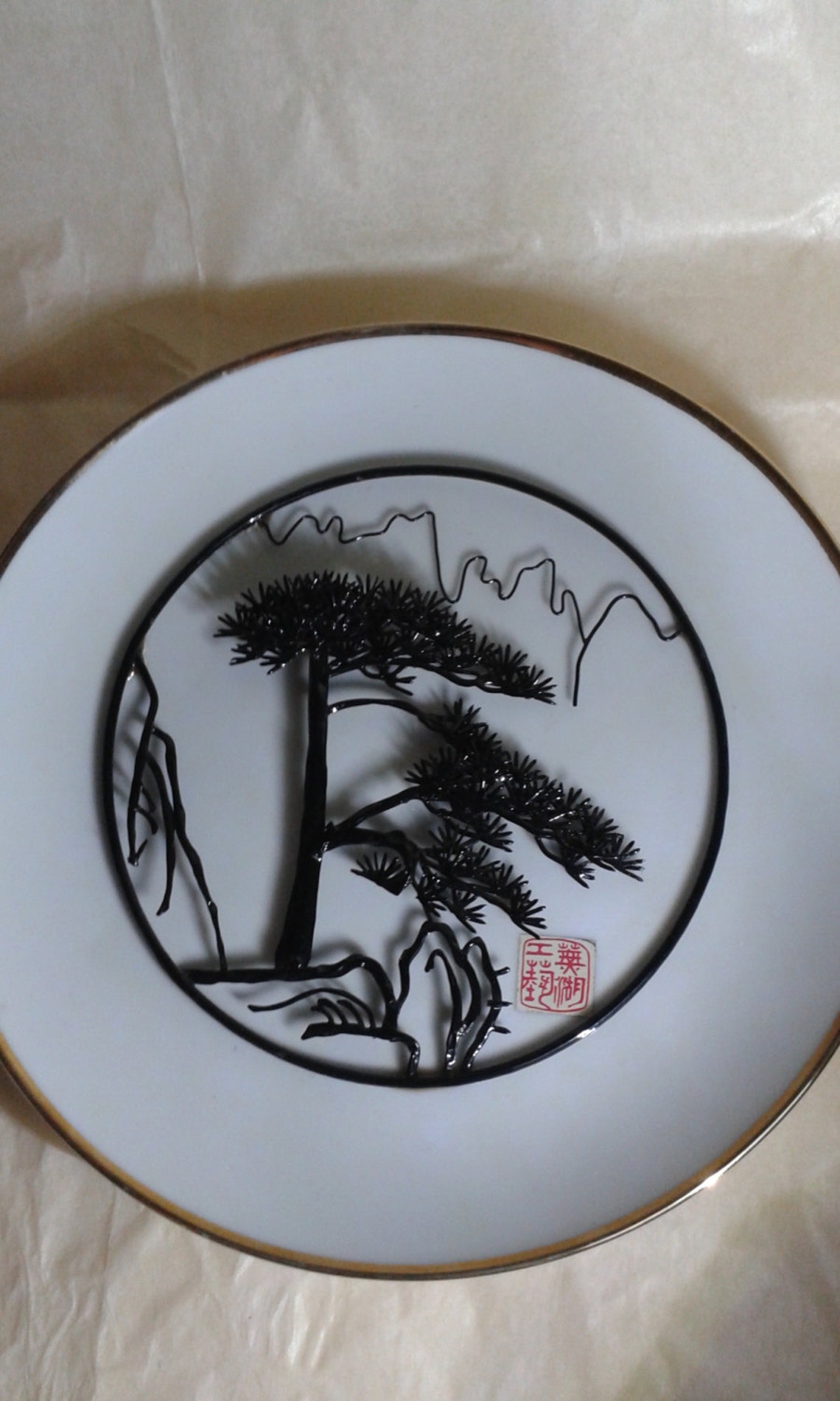 Anhui Wuhu Traditional Chinese Handmade Iron Art / Artwork on Plate ...