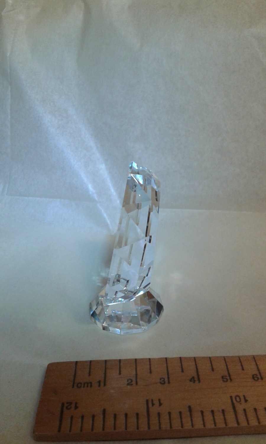 Etched lead crystal glass figurine of a mediaeval female | Etsy