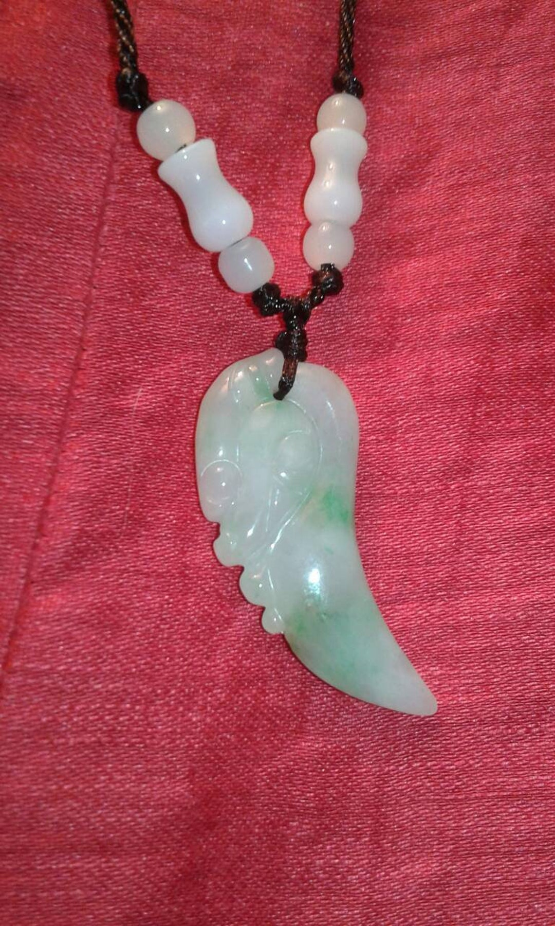 Jadeite A Jade Dragons Fang Tooth Pendant Bronze Age Styled Dragon ...