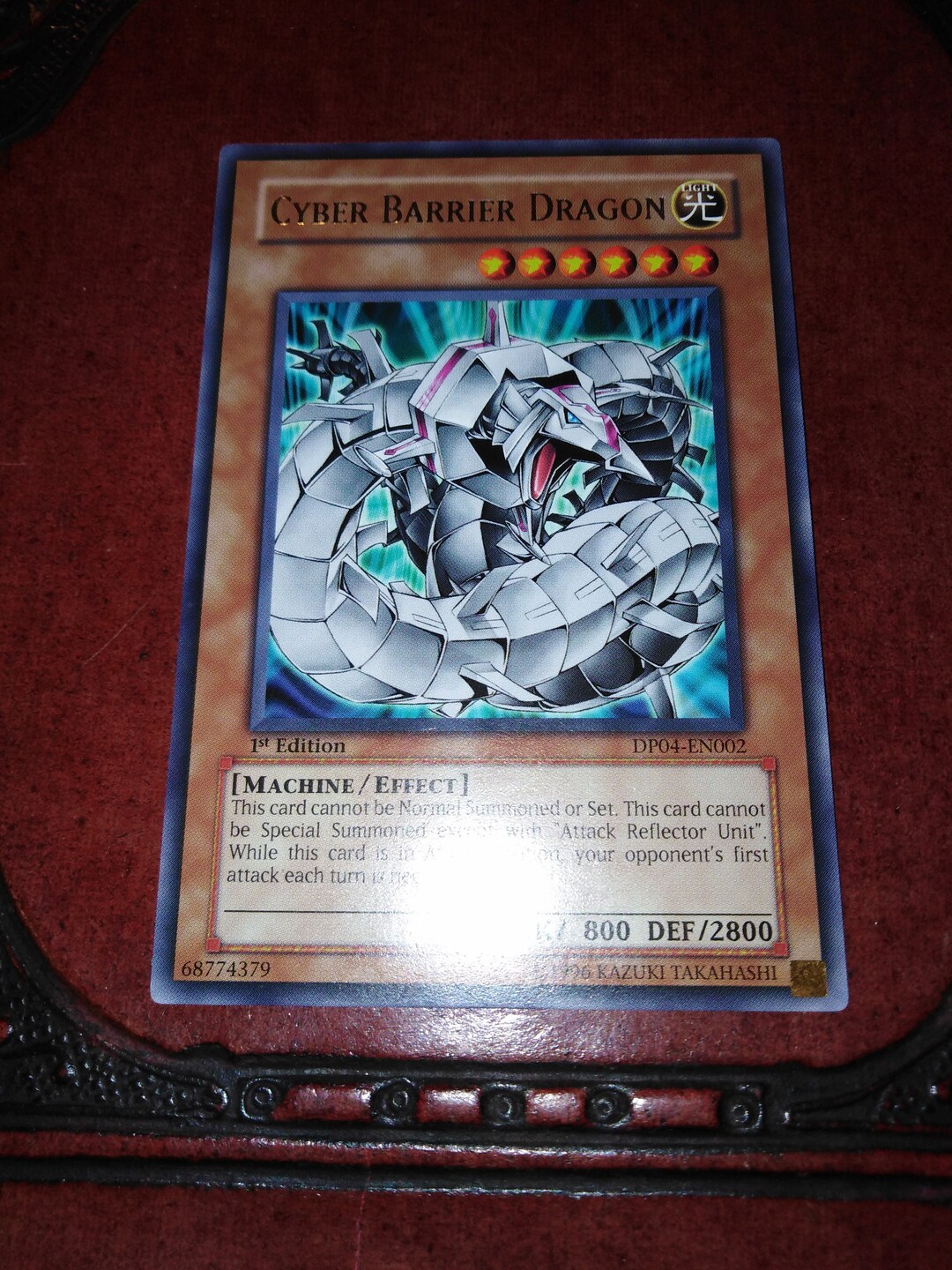 Cyber Barrier Dragon DP04-EN002 1st Edition Yugioh Trading Playing Card ...