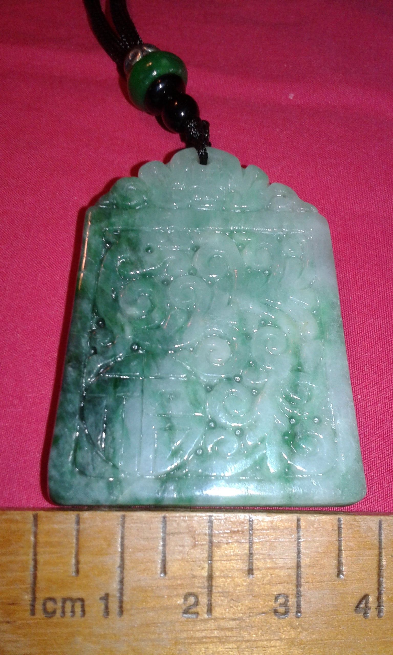 Untreated Jadeite A Jade Large Rectangular Medallion Micro - Etsy UK