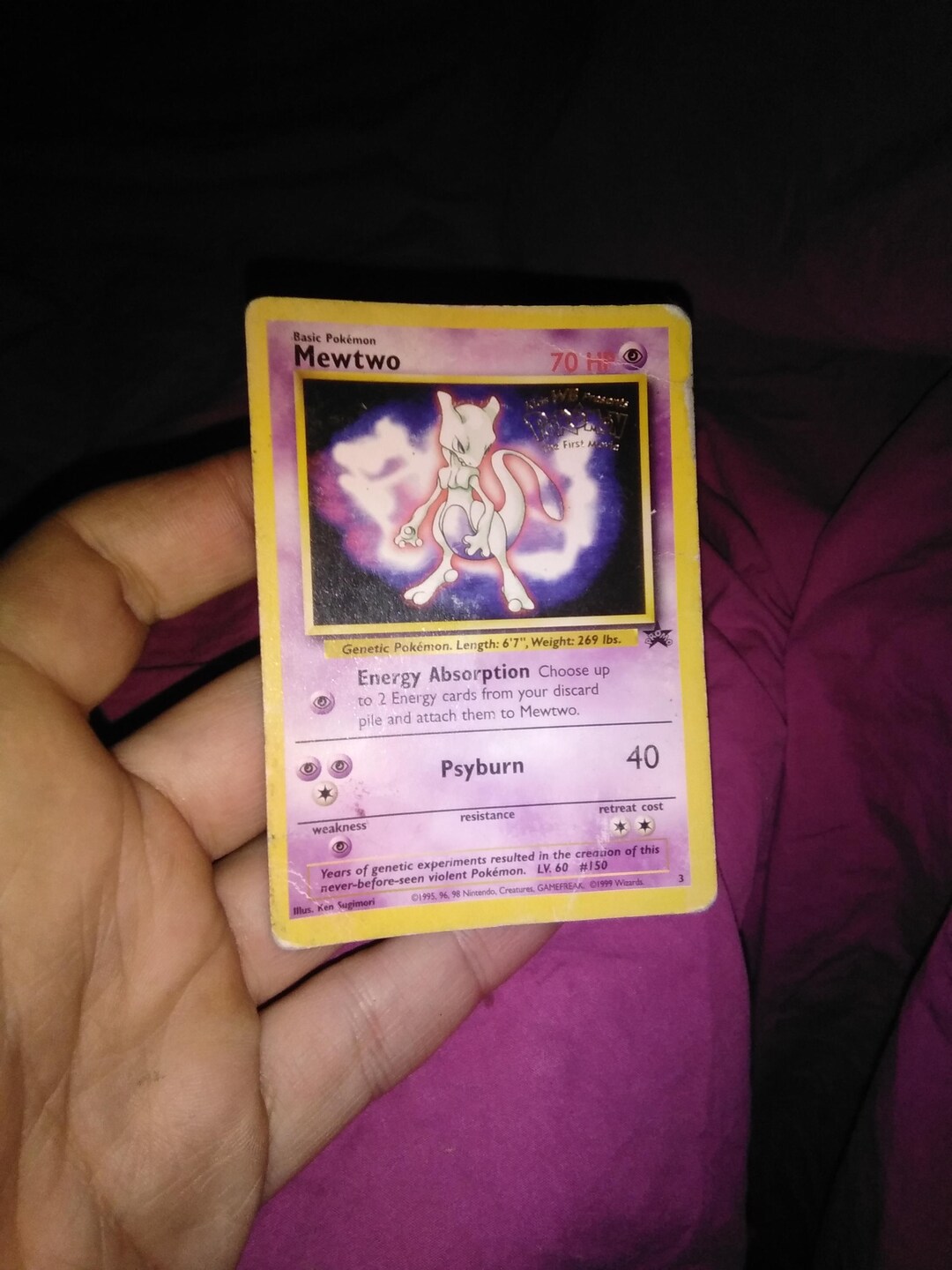 Mewtwo - Kids WB Presents Pokemon - the First Movie - Playing Card ...