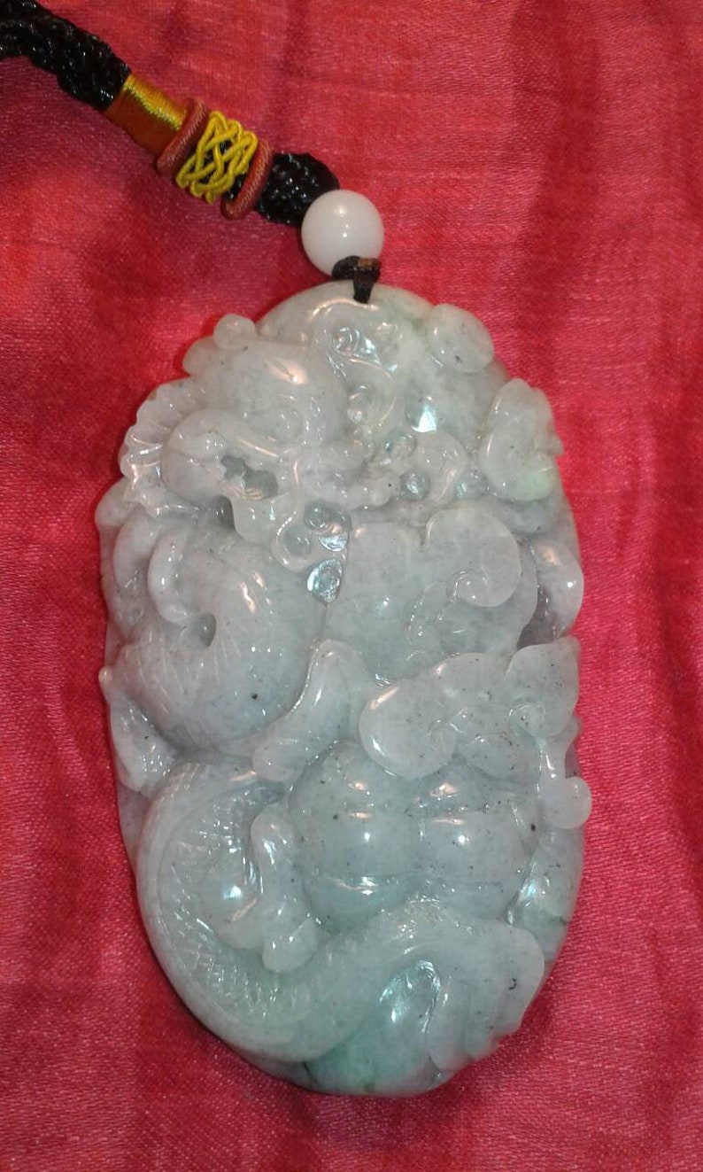 Large Big Bold Weighty Jadeite Jade Untreated Speckled "egg" Charcoal ...