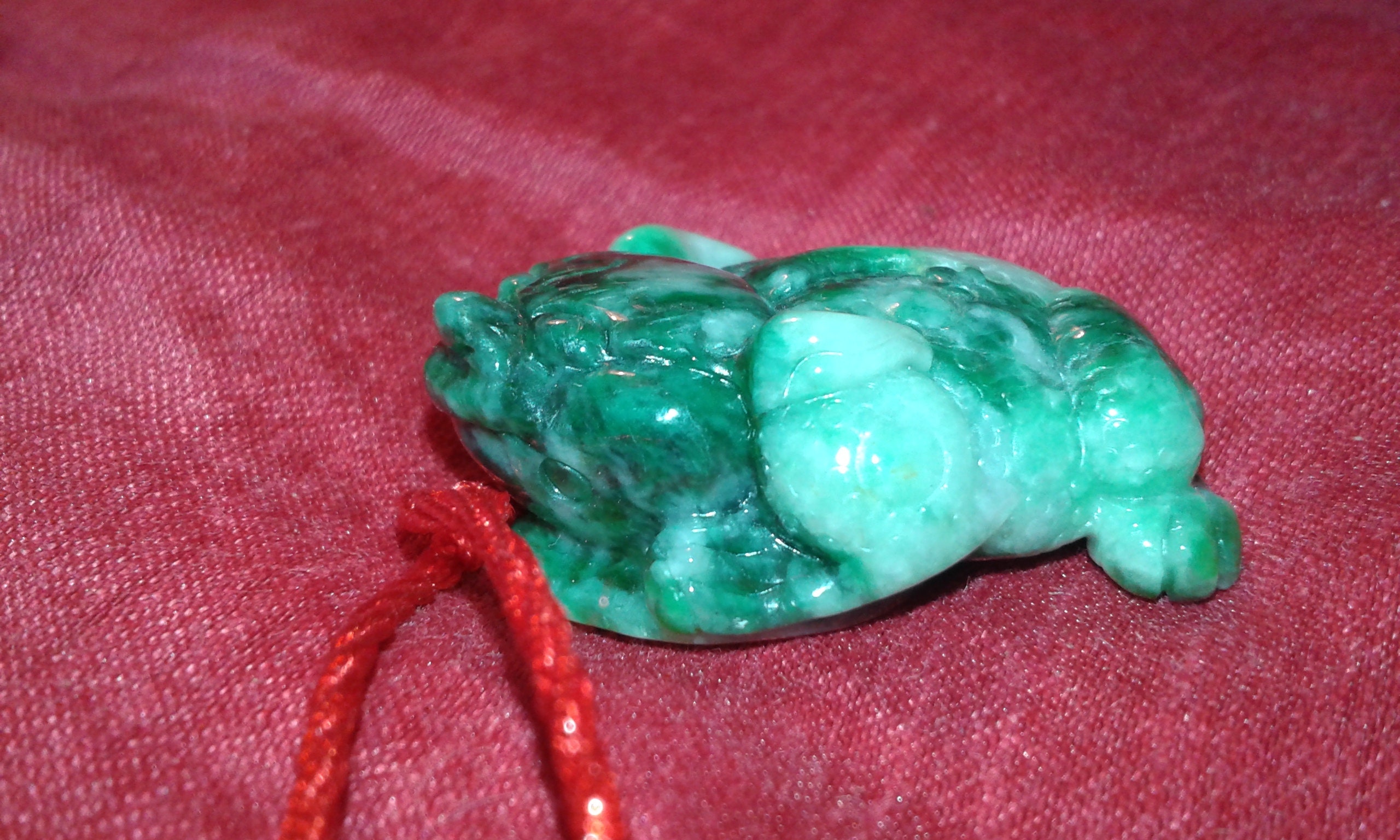 Jadeite A Jade Three Legged Toad Lucky Chinese Auspicious | Etsy