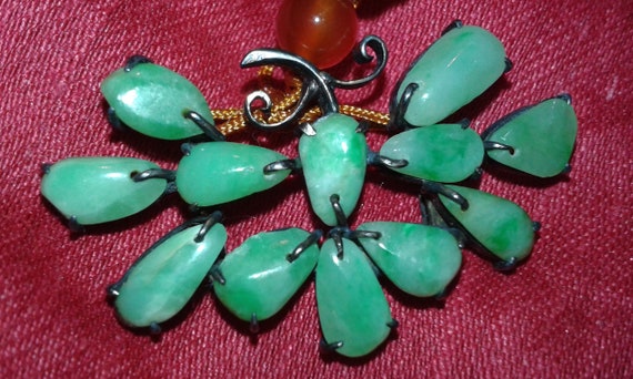 Antique Japanese brooch pendant untreated A Jadeite J… - Gem