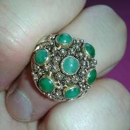 Solid sterling silver pure gold gilt untreated Jadeite A Jade | Etsy