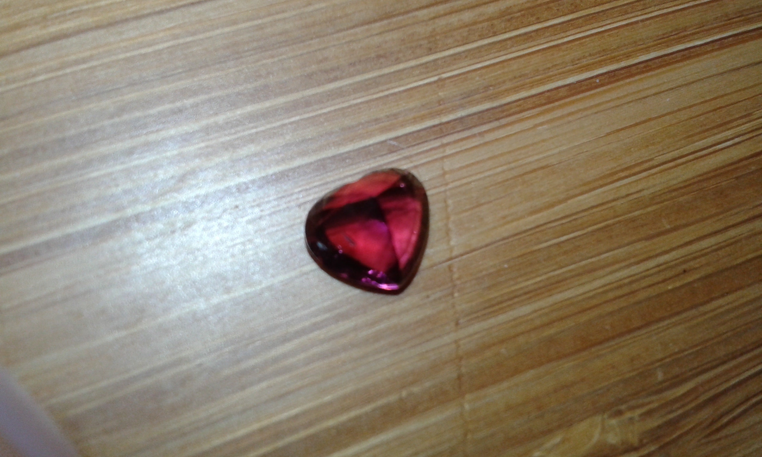 1.59ct Unheated Untreated Heart Cut Hot Raspberry Pink Champagne Bronze ...