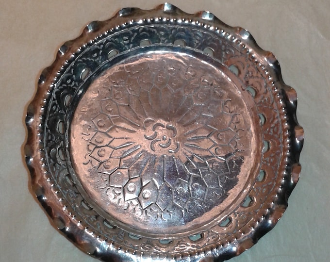 Antique Chinese Solid Sterling Silver Trinket / Pin Dish - Etsy UK