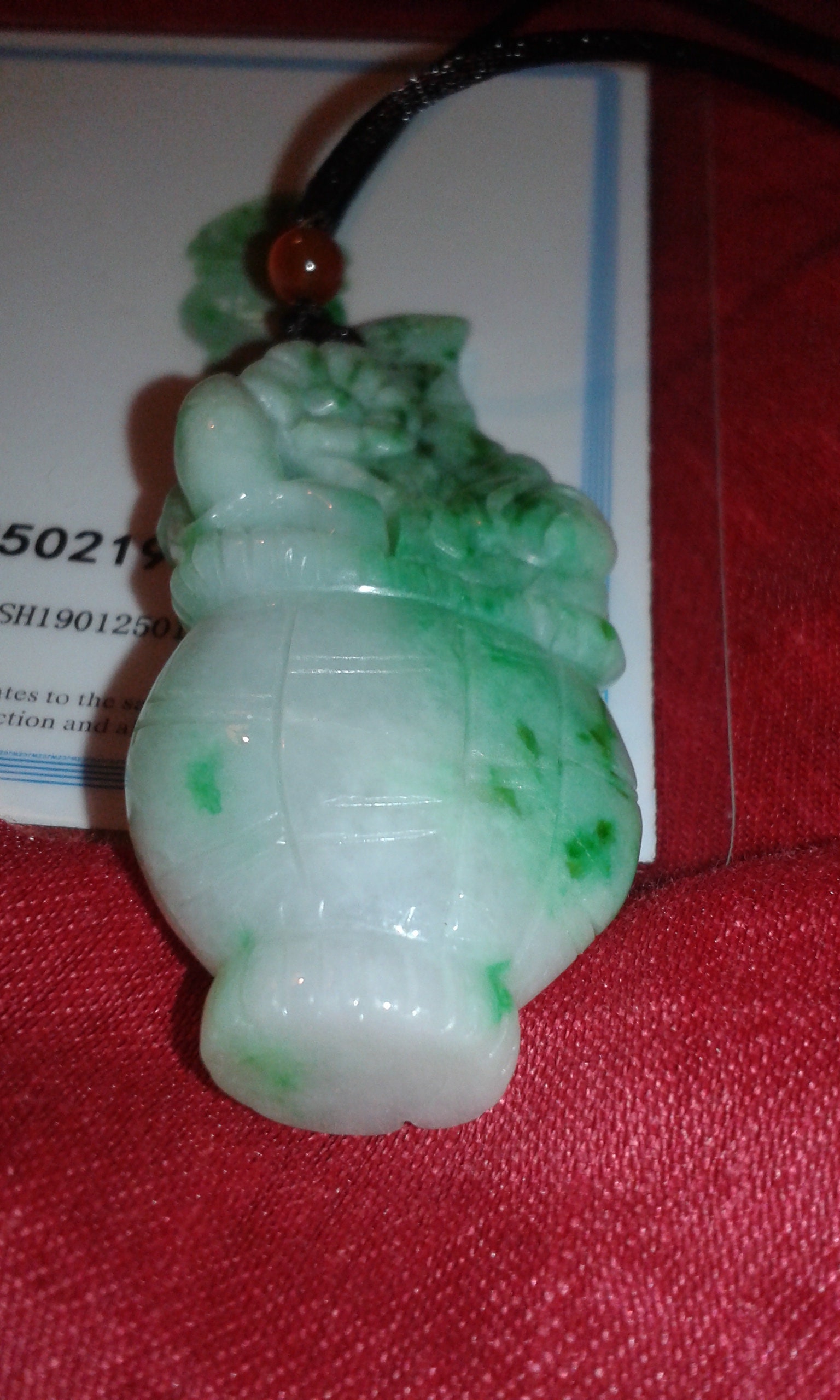 Untreated Jadeite Jade Flower Vase Pendant Carving Miniature Statue ...