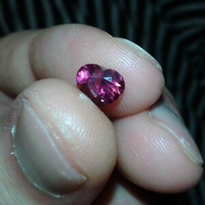 1.59ct Unheated Untreated Heart Cut Hot Raspberry Pink Champagne Bronze ...