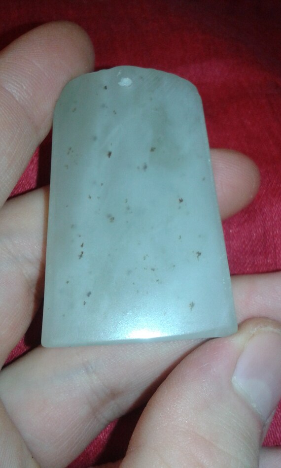 HeTian untreated Nephrite Jade landscape carving Hena… - Gem