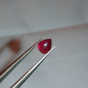 Untreated Earth Mined Unheated 0.80ct Pear Cut Ruby Loose - Etsy