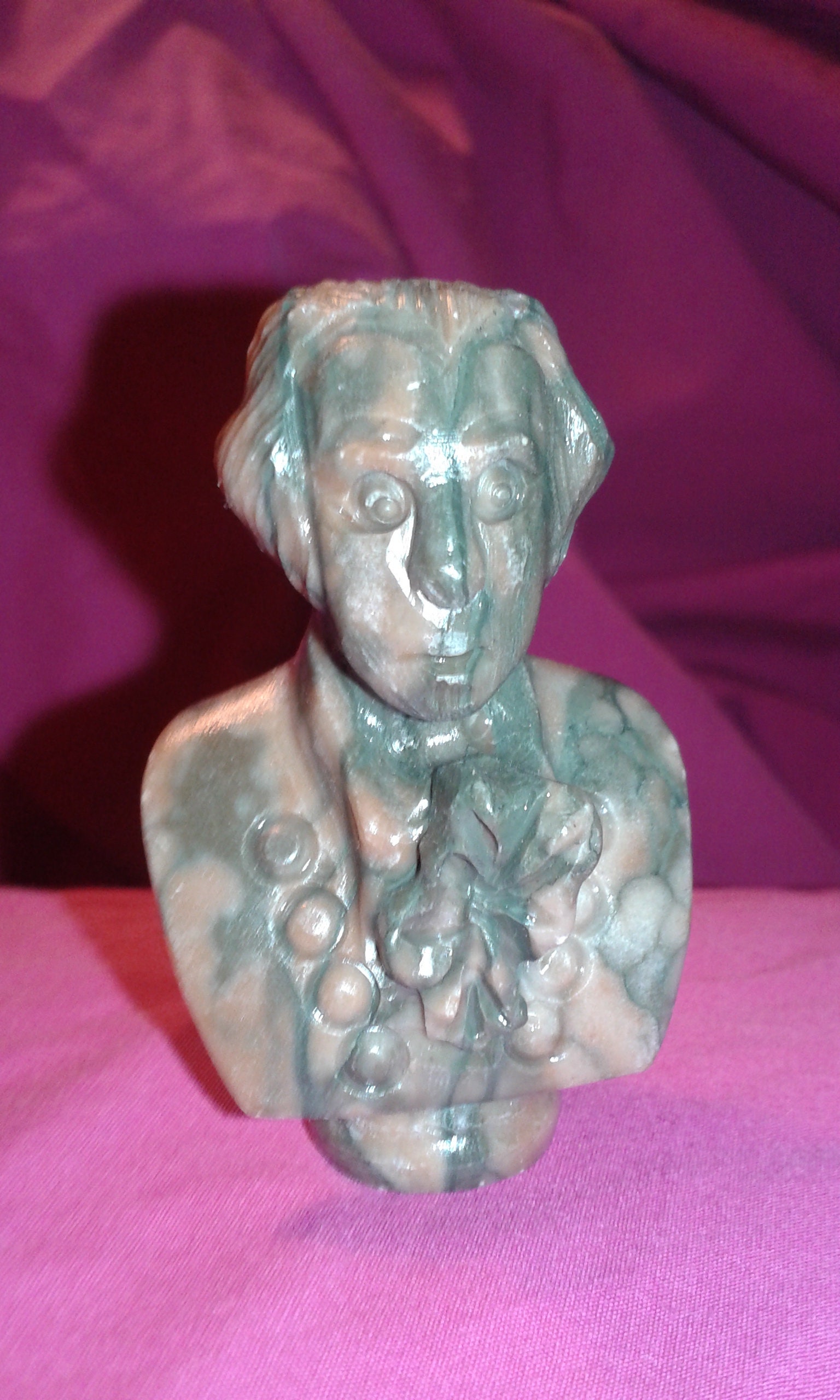 George Washington natural stone rock carving Earth mined | Etsy