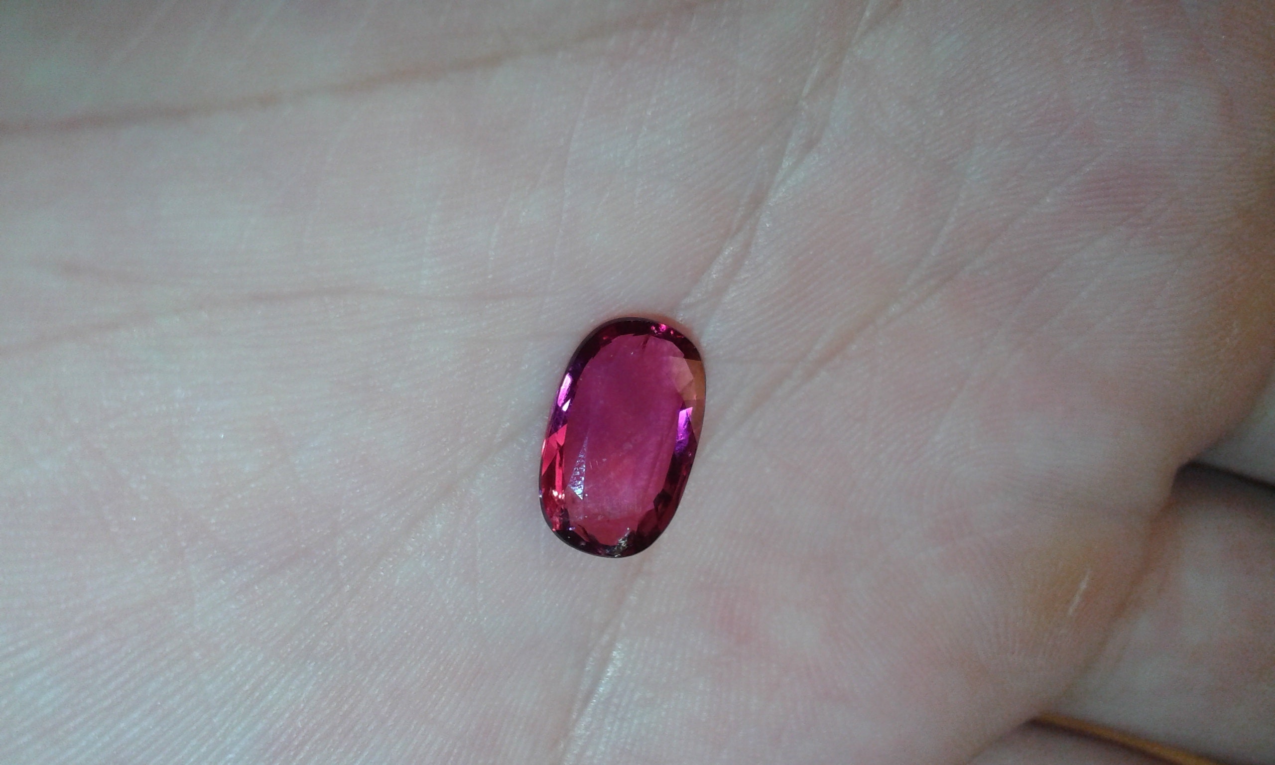 Untreated 3.04ct Red Pink Ruby Sapphire Flat Oval Cut Loose - Etsy UK