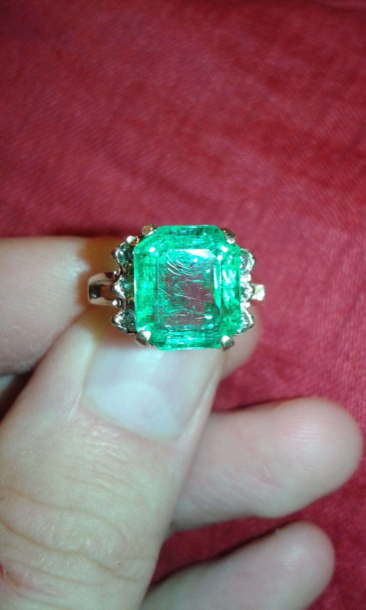 Untreated Unoiled 5.09ct Emerald Cut Earth Mined Emerald GIA | Etsy UK