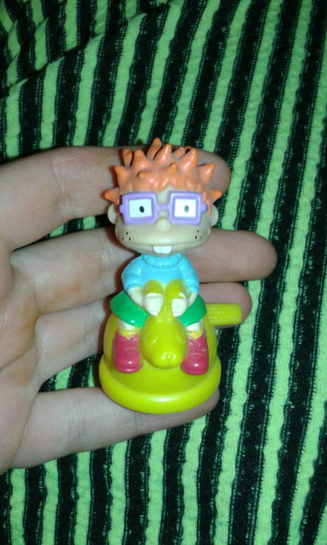 Rugrats Chucky on Space Hopper Bouncy Ball Handpainted Mechanical Toy ...