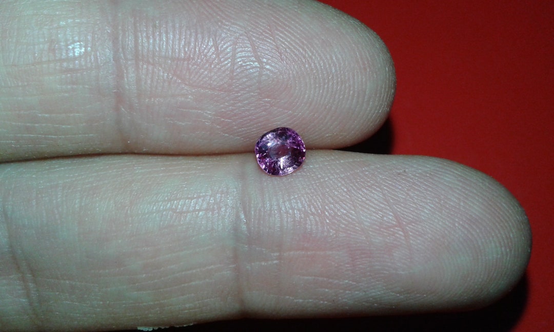 0.59ct Untreated Unheated VS Clarity Red Sapphire Natural Earth Mined Loose Gemstone Round ...