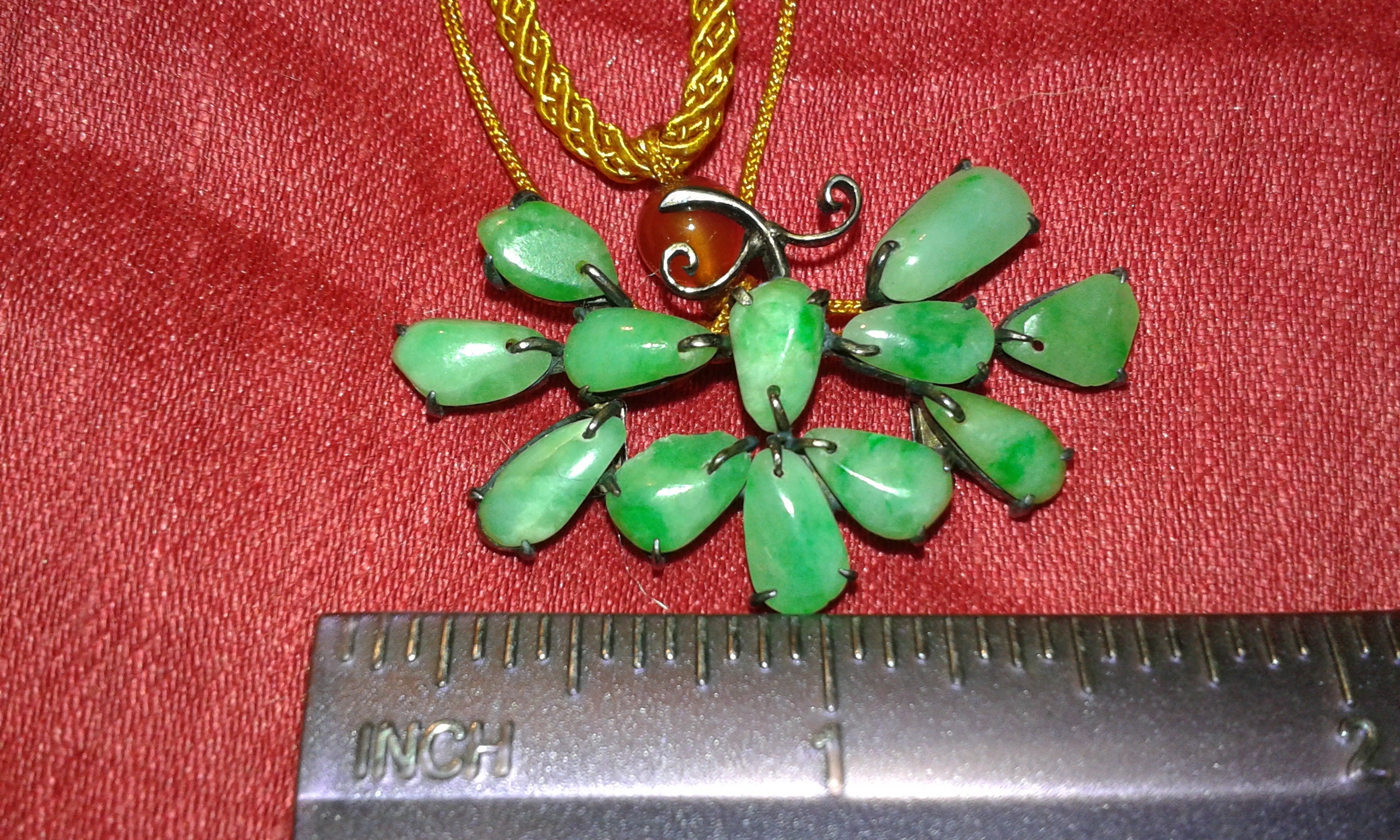 Antique Japanese brooch pendant untreated A Jadeite Jade | Etsy