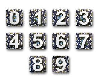 Tile house numbers | Etsy