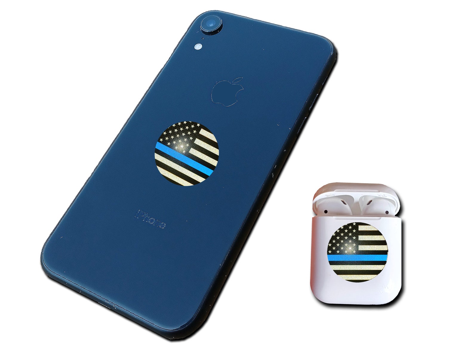 Curb-n-sign 8 Pcs Thin Blue Line Stickers USA Country Flag - Etsy