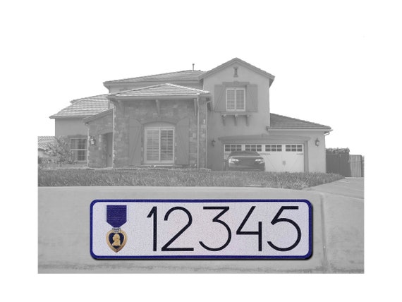 Curb-n-sign® Curb-wrap™ Custom Curb Numbers Reflective Curb - Etsy