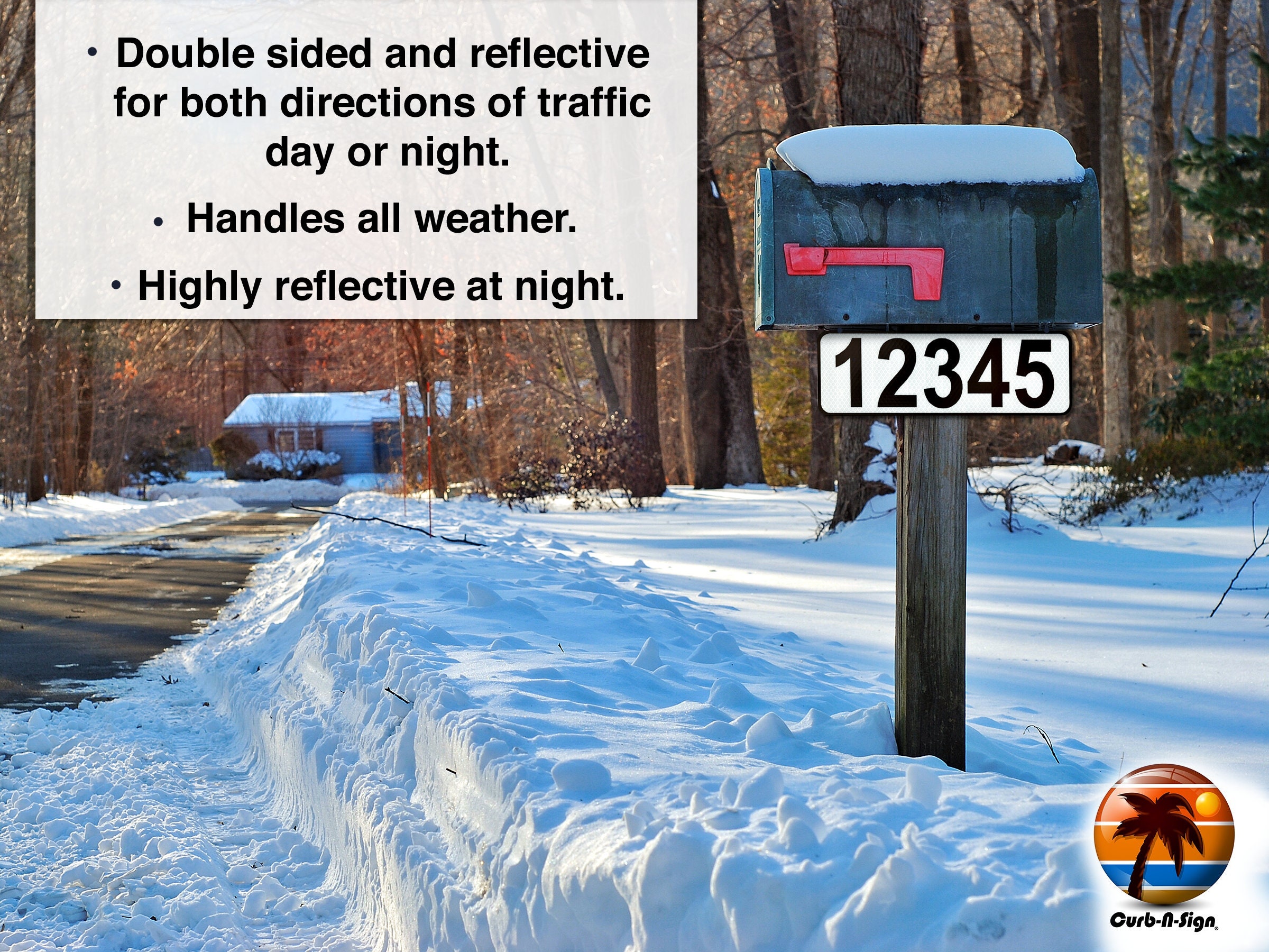 Custom Reflective 911 Address Sign: Aluminum Composite, Double/single ...