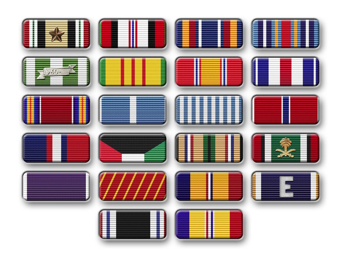 Military Ribbon Vinyl Decals: 3x7 Inch Stickers - Etsy