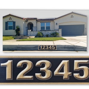 Reflective Curb Address Sign: Custom Home Number Decal - Etsy