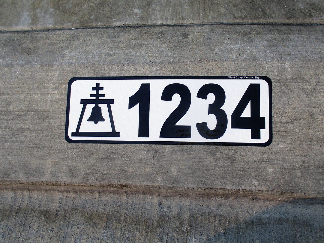 Curb-n-sign®, Curb Wrap®, Reflective Curb Numbers, Peel and Stick ...