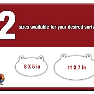 Curb-n-sign Hanging House Mailbox Address Sign, Made in USA Oval Shaped ...