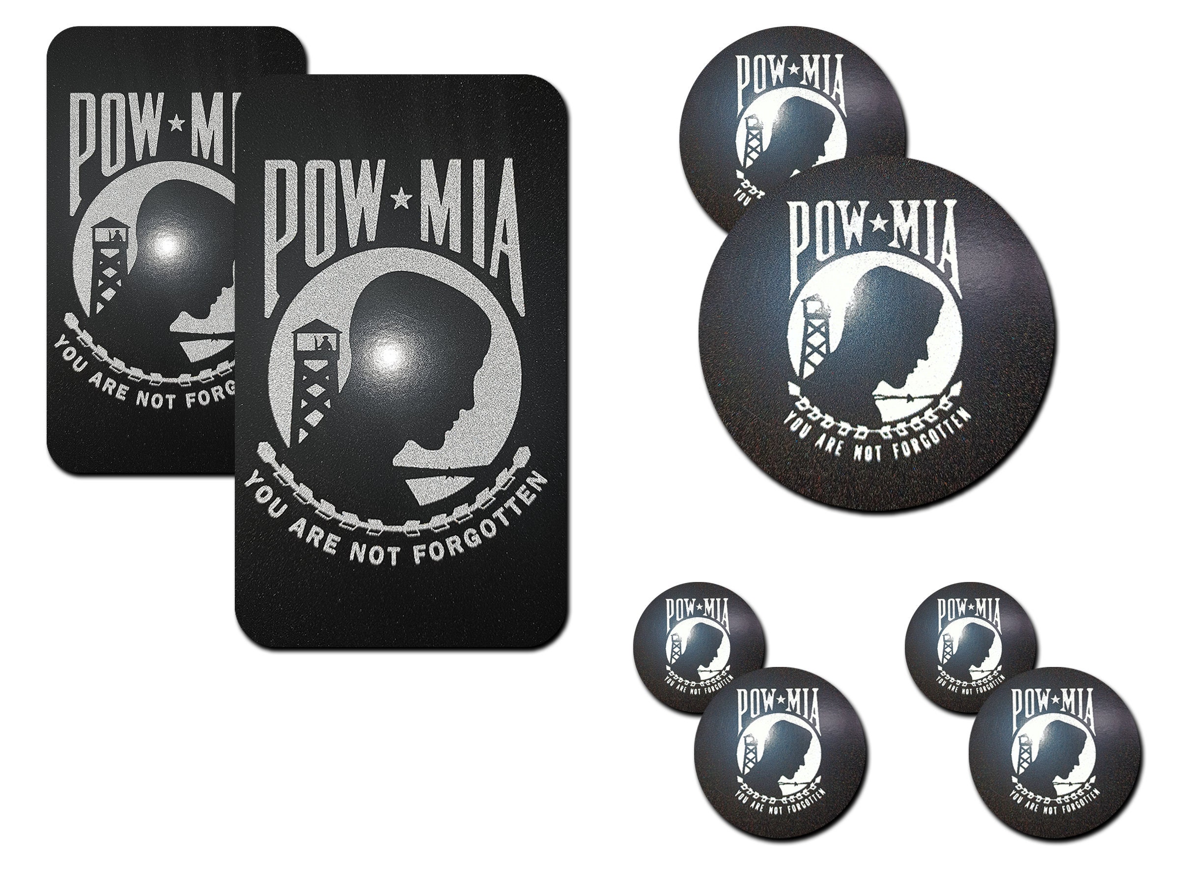 Curb-n-sign® POW MIA Stickers 8 Pcs Super Reflective - Etsy