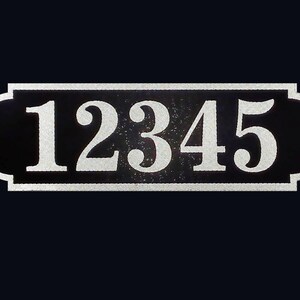 Curb-n-sign® Horizontal Fancy Address Numbers for Outside, Custom ...