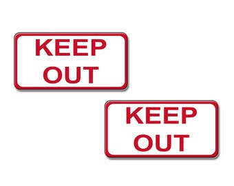 Keep Out Dog Sign | Etsy