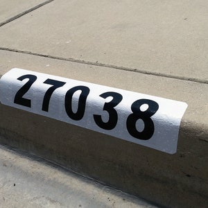 Curb-n-sign®, Curb Wrap®, Reflective Curb Numbers, Peel and Stick ...