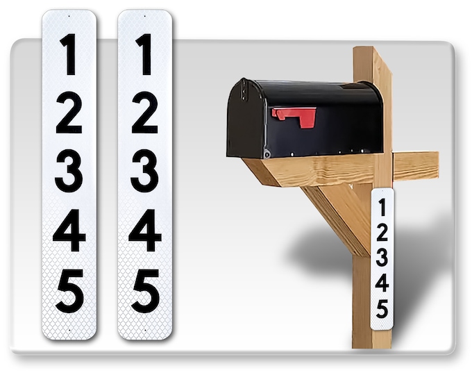 12x6 Reflective Custom Address Sign - Etsy