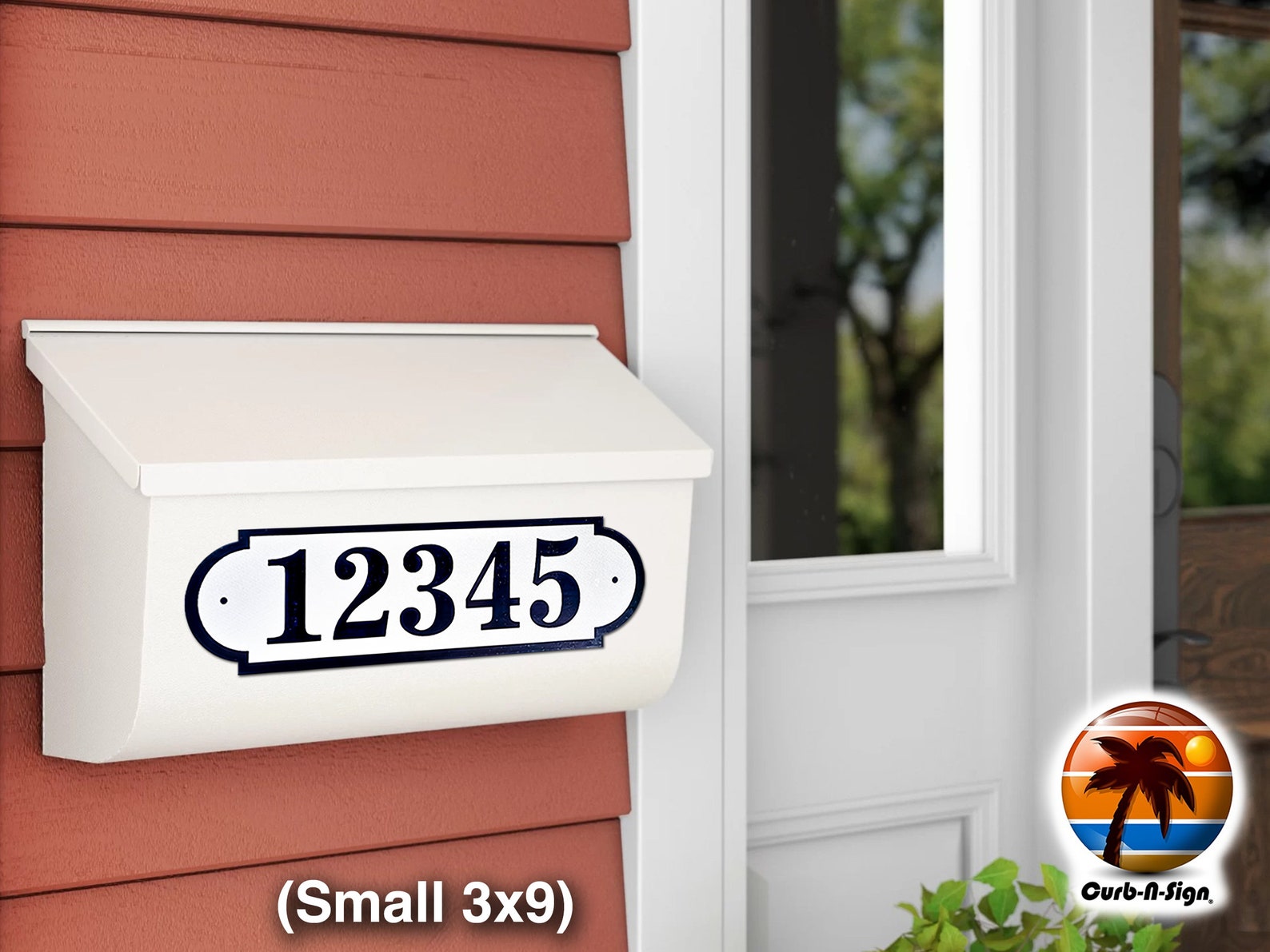 Reflective Address Sign: Custom Horizontal Number Plaque - Etsy