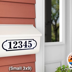 Curb-n-sign® Horizontal Fancy Address Numbers for Outside, Custom ...