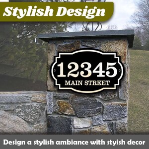 Custom Reflective House Address Sign: Aluminum Plaque, USA Made - Etsy