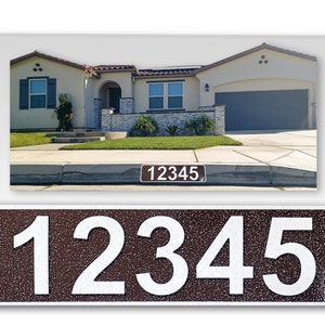 Reflective Curb Address Sign: Custom Home Number Decal - Etsy