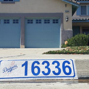 Custom Reflective Curb Address Sign: Sports Team Logo Wrap - Etsy